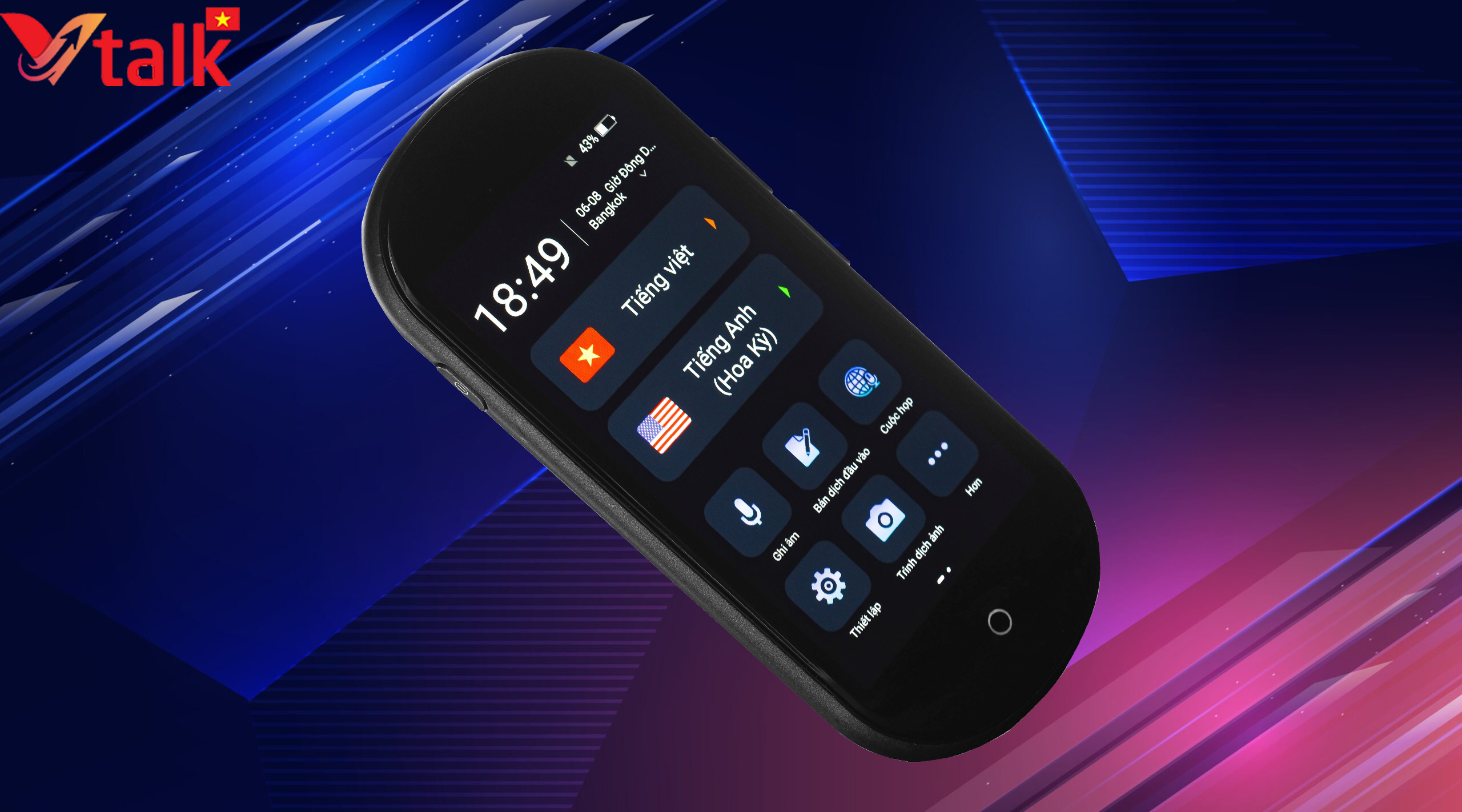 Máy Phiên Dịch VTalk Plus 2023 - Mang Thương Hiệu Việt Nam - Hỗ Trợ 108 ...
